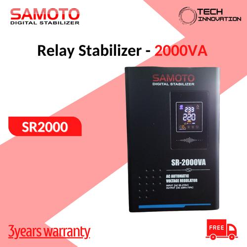 Jual SAMOTO Relay Stabilizer 2000VA AVR Stabiliser Relay Controlled ...