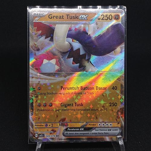 Jual Pokemon TCG Indonesia Great Tusk EX sv1S 049/078 RR - Kota ...