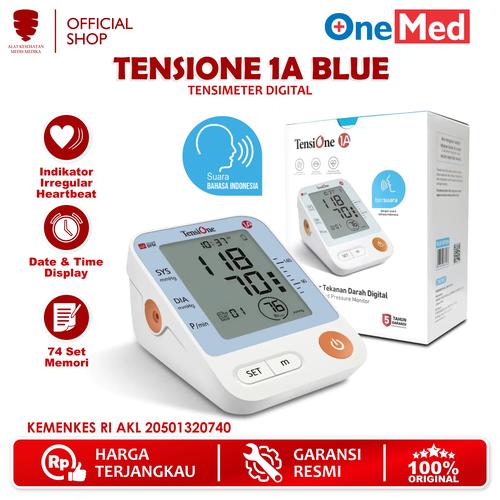 Jual Tensimeter Digital Onemed TensiOne 1A Blue Dengan Suara Alat Ukur ...