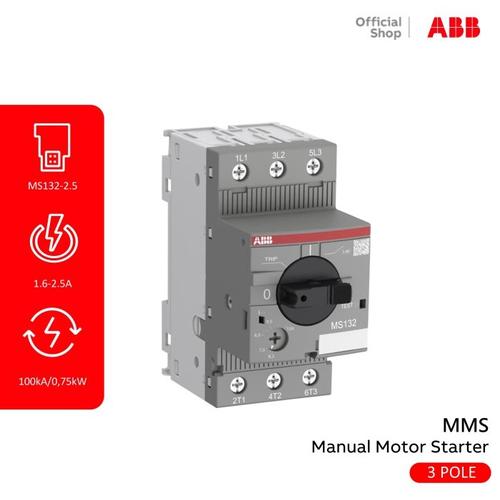 Promo ABB MS132-2.5 Manual Motor Starter 1SAM350000R1007 0.75kW MMS Cicil 0% 3x - Jakarta Pusat ...