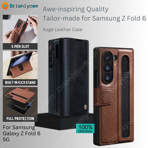 Jual Case Samsung Galaxy Z Fold6 Fold 6 5G NILLKIN Aoge Leather S-Pen ...