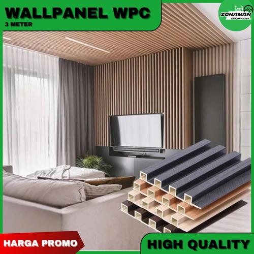 Jual Promo!! Wallpanel WPC 3m | Wall panel Dinding Motif Panel Wood ...