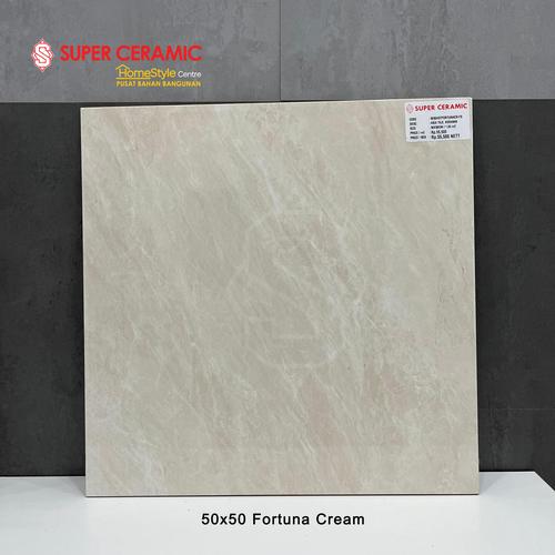 Jual ASIA TILE 50x50 Keramik Lantai Dinding - FORTUNA CREAM - Kota ...