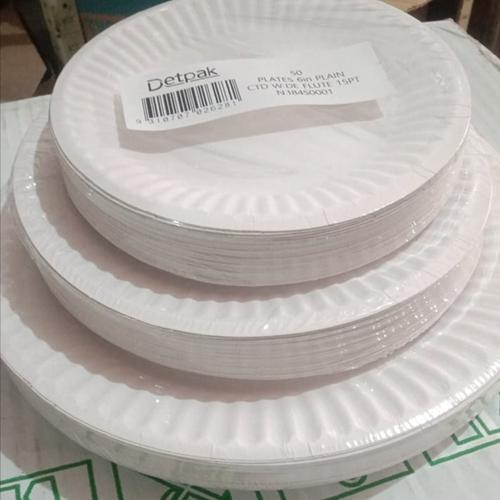 Jual DISPOSABLE SINGLE USE PLAIN PAPER PLATE PIRING KERTAS POLOS SEKALI ...