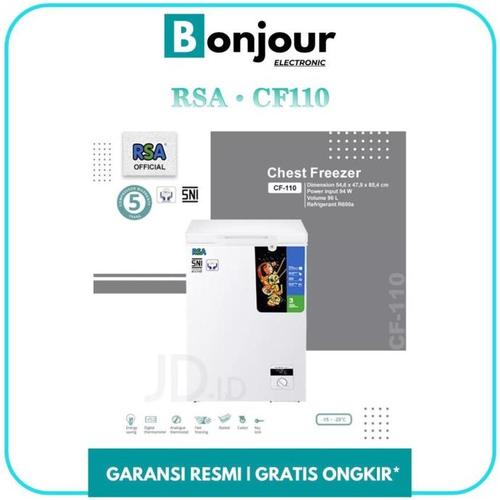 Jual Freezer Rsa 100L Cf110 Chest Freezer Box 100 Liter Rsa Cf110 100L ...