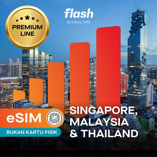 Promo eSIM Singapore, Malaysia & Thailand Full Unlimited Flash Global SIM (eSIM Singapura, eSIM ...