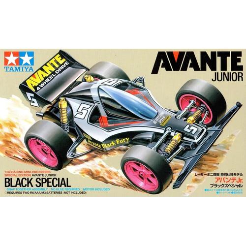 Jual Mainan Rakit Mobil Tamiya Mini 4WD - Avante Jr Black Special ...