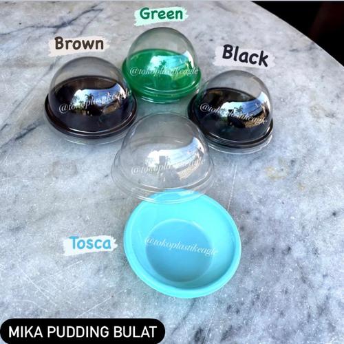 Jual 50pcs Mika Pudding Bulat Mika Plastik Warna Kemasan Pudding Bulat ...