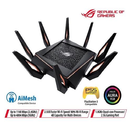 Jual ASUS ROG GT-AX11000 Tri Band WiFi 6 Router with AiMesh for Mesh WiFi - Jakarta Barat ...