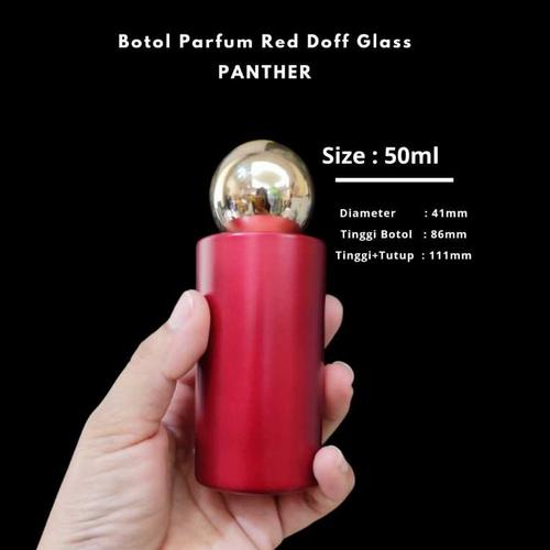 Jual Botol parfum Kaca Red Doff 50ml Botol Kosong Botol Minyak Wangi ...