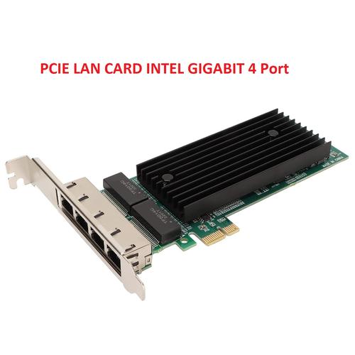 Jual PCIE LAN Card 4 Port Gigabit Intel Lan Card Server Ethernet Quad ...