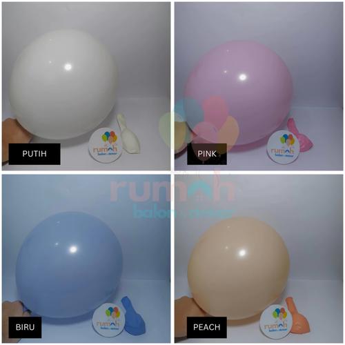 Jual BALON LATEX PASTEL 12 INCH / BALON MACARON ANEKA WARNA PER PACK ...
