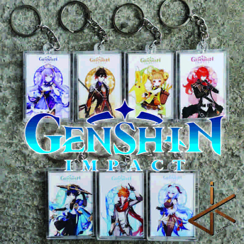 Promo Gantungan Kunci Foto Karakter Game Hoyoverse Genshin Honkai ...