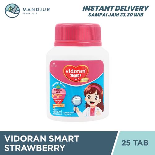 Jual Vidoran Smart Strawberry 25 Tablet - Tablet Multivitamin Anak ...
