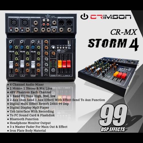 Jual Mixer Audio Crimson CR-MX STORM 4 / CR MX STORM4 4 channel ORIGINAL - Jakarta Barat - NEW ...