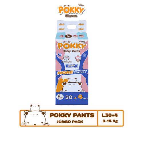 Jual POKKY Baby Pants L30+4 | Popok Celana Bayi 9-14 Kg Popok ...