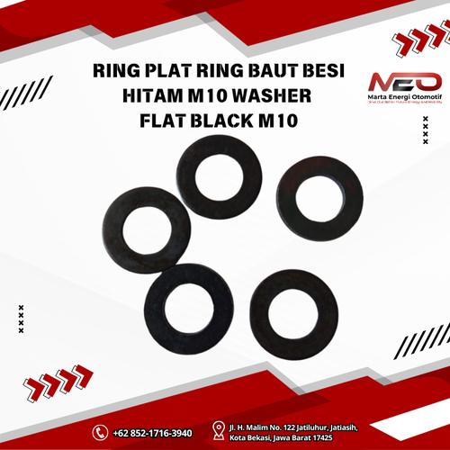 Jual RING PLAT M10 RING BAUT BESI HITAM M10 WASHER FLAT BLACK M10 ...