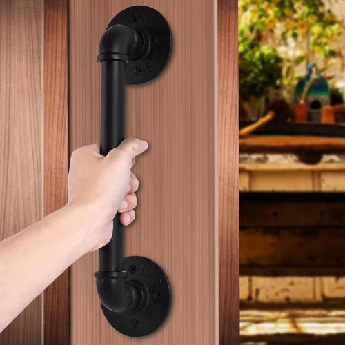 Jual Handle Pintu Geser / Gagang Pintu Besi Hitam / Handle Besi Pintu ...