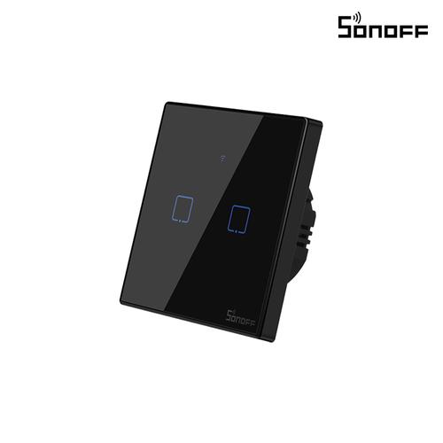 Promo Sonoff Smart Wall Switch T3EU2C saklar wireless smart home IOT ...