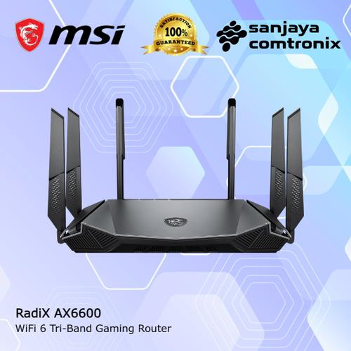 Jual MSI RadiX AX6600 WiFi 6 Tri-Band Gaming Router - Jakarta Pusat ...