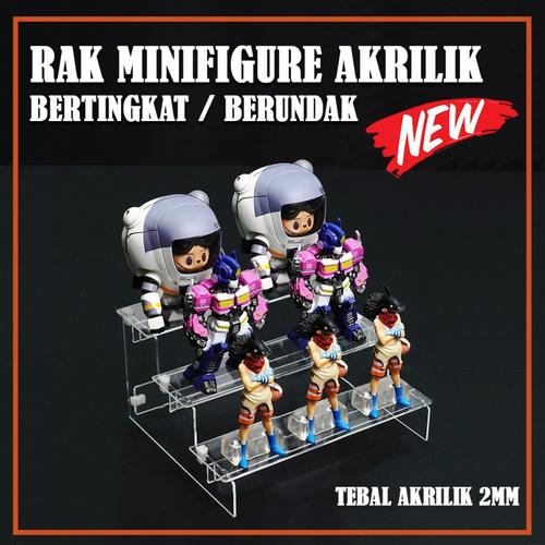 Jual Rak Akrilik Display Action Figur Tangga Minifigure Bertingkat - 3 ...