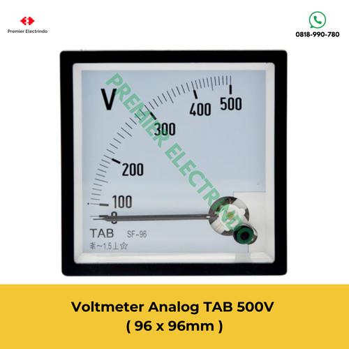 Jual Volt Meter Analog TAB 500V ( 96 x 96mm ) - Panel Meter Analog ...