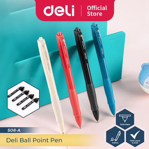 Jual Deli Pulpen Gel Kantor / Office Gel Pen 0,5mm Black S08 A 1 PCS ...