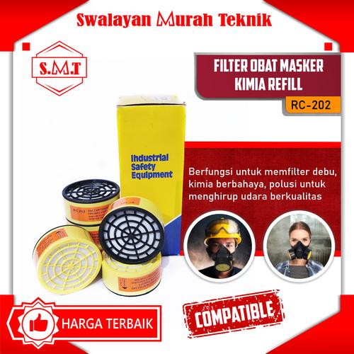 Jual RC-202 Isi Filter Obat Masker Kimia Refill Catridge Chemical Mask ...