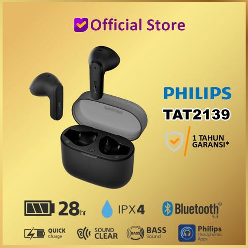 Promo Philips TAT2139 TAT 2139 True Wireless TWS Bluetooth Earphone ...