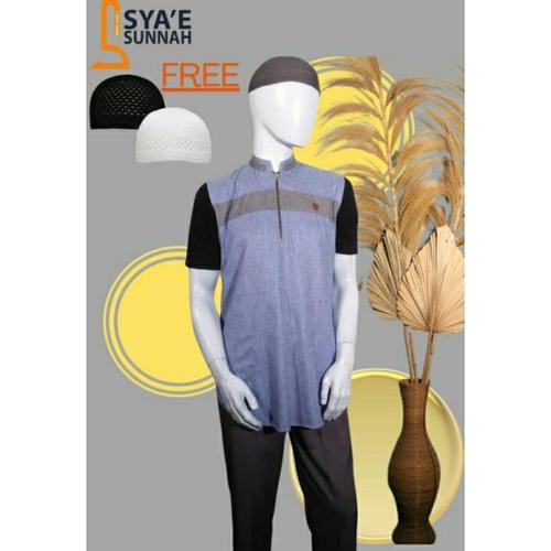 Jual Segera Rompi Sholat Pria Premium, Rompi Kerah Kombinasi,Rompi ...