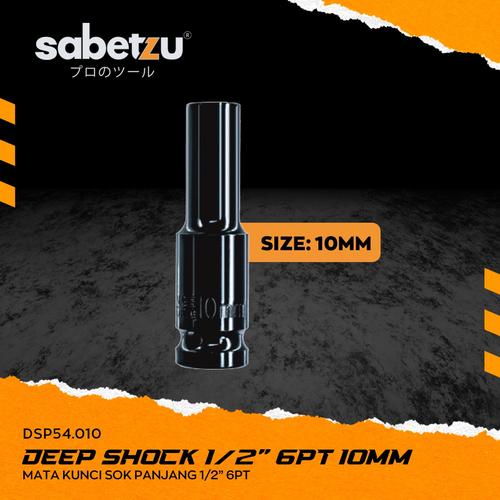 Jual SABETZU Mata Deep Impact Socket 1/2" 6PT 10mm Satuan - Mata Shock ...