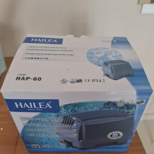 Jual Hailea HAP-60 Hi-Blow Diaphragm Aerator Pump Pompa Udara Aquarium Kolam Pond Paludarium ...