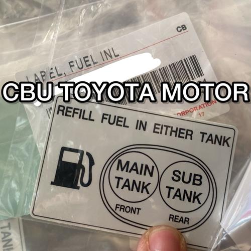 Jual STIKER STICKER LABEL FUEL BENSIN PENGISIAN BAHAN BAKAR ORIGINAL ...