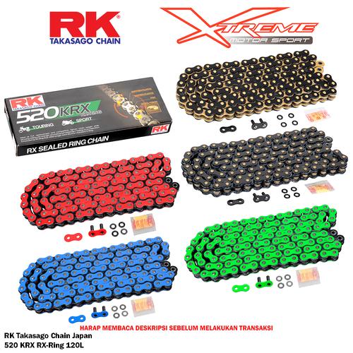 Jual Rantai RK Chain 520 KRX RX-Ring 120L Ninja 250 ER6 Z250 R25 MT25 ...