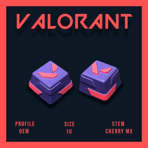 Jual Valorant Logo Artisan Keycap OEM Profile For Cherry MX Compatible ...
