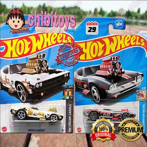 Jual HOTWHEELS RODGER DODGER 2023 PUTIH 2024 ABU ORIGINAL MATTEL - 2024 ...