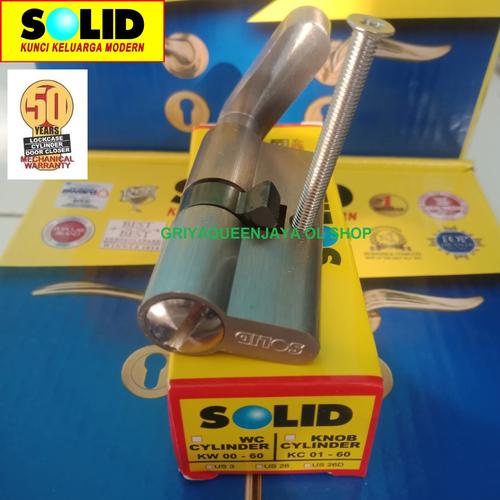 Jual knob putar cylinder silinder kunci pintu kamar mandi SOLID KW00-60 ...