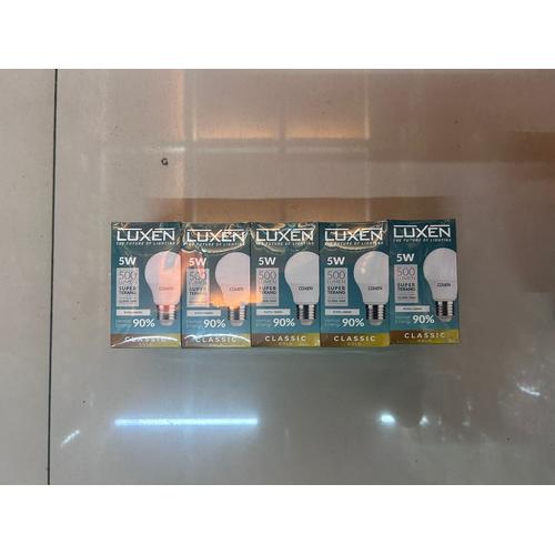 Jual Luxen Lampu LED BULB CLASIC 5 Watt Cahaya Putih NATURAL WHITE ...