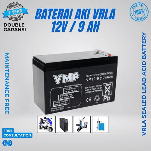 Jual Baterai Aki Kering 12V 9AH 9 AH VMP Aki Baterai VRLA UPS APC ICA ...