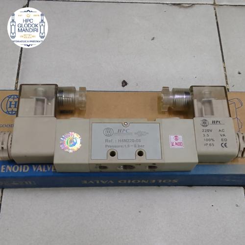 Jual H4N220-08 1/4 HPC SOLENOID VALVE PNEUMATIC ANGIN - AC 220V ...