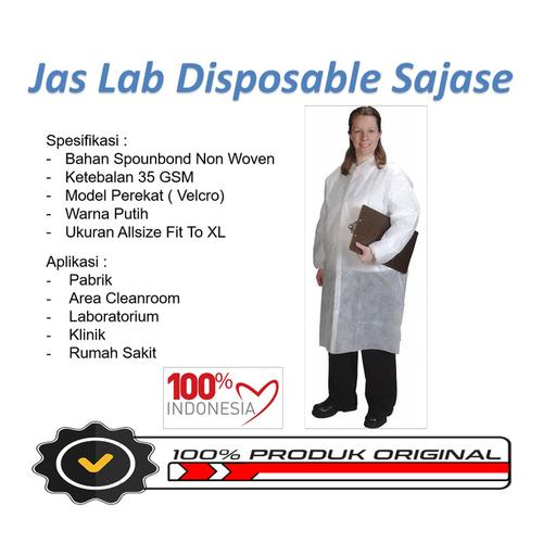 Promo Jas Laboratorium sekali pakai SAJASE Tebal 35gsm Harga Per Pcs - Kota Bekasi - Azka Shop ...