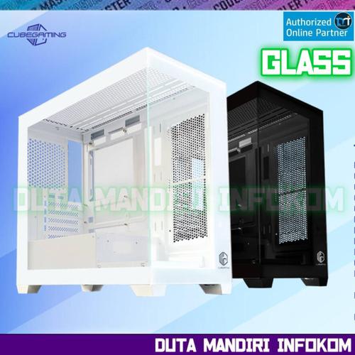 Jual CUBE GAMING GLASS - Tempered Glass Mid Tower m-ATX Gaming Case ...