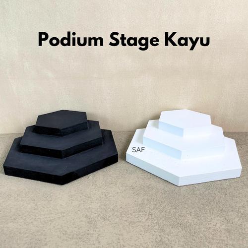 Jual Podium Stage Kayu 3 Tingkat Display Produk Miniatur SAF - Dekorasi ...