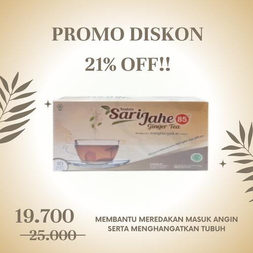 Promo SARI JAHE INSTANT(MENGOBATI MASUK ANGIN & MENYEGARKAN BADAN)10'S ...