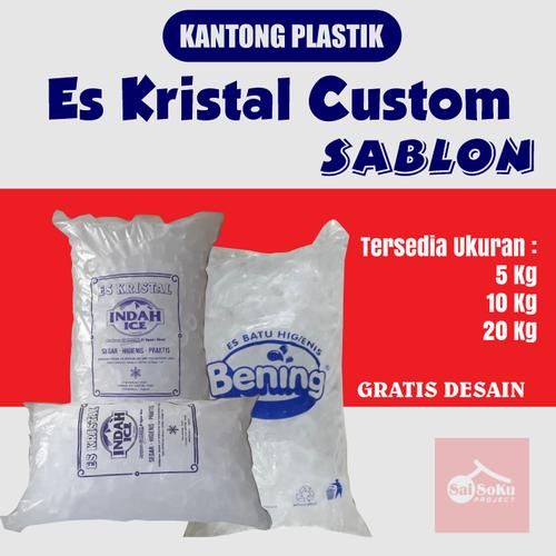 Jual Plastik Es Kristal Sablon Ukuran 5 Kg , 10 Kg, 20 Kg - Plastik ...