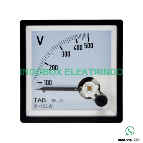 Jual Analog Voltmeter 300V TAB ( 72 x 72mm ) - Analog Panel Volt Meter - Jakarta Pusat - INDOBOX ...