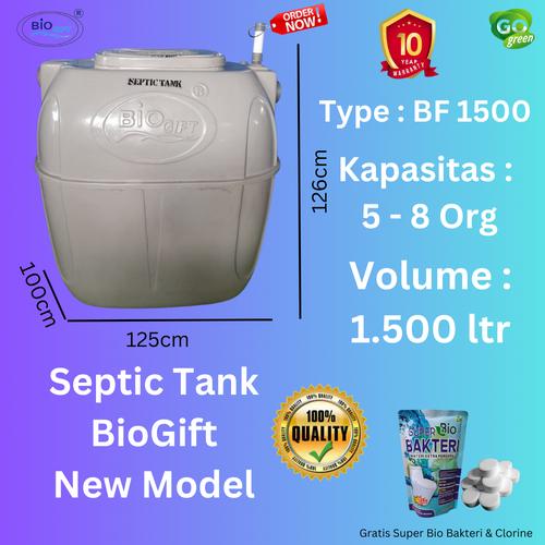 Jual Septic Tank Biogift 1500 Liter, Septic Tank Biofil 1500 liter, Septic Tank Biotech 1500 ...