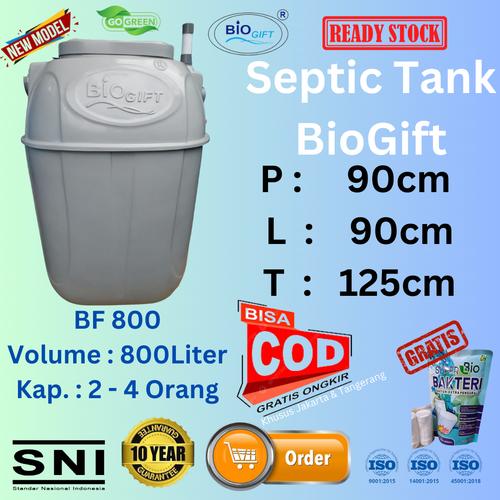 Jual Septic Tank Biogift 800 Liter, Septic Tank Biotech 800 Liter ...