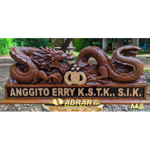 Jual PAPAN NAMA MEJA UKIRAN NAGA KAYU JATI - Jakarta Pusat - ABRAR ...