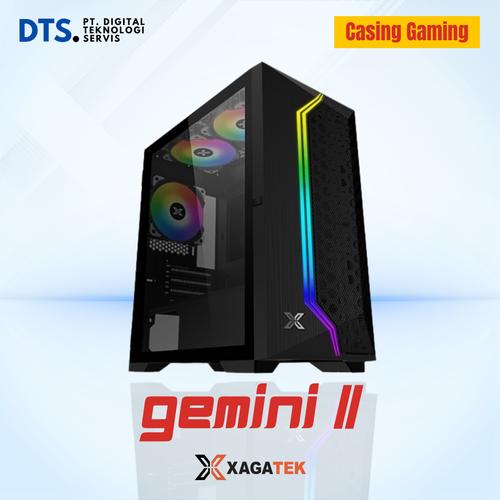 Jual CASING XAGATEK - GEMINI II BLACK - Kab. Tangerang - DTS Computer ...